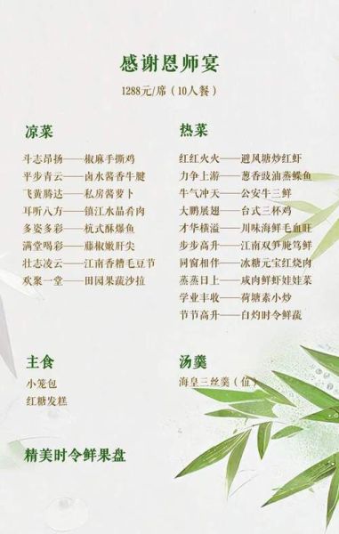 升学宴菜单吉祥菜名有哪些_如何取寓意好的菜名-第1张图片-山城妙识