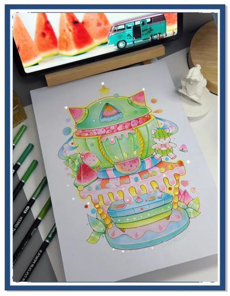 西瓜卡通小清新怎么画_西瓜图片卡通小清新配色技巧-第3张图片-山城妙识 西瓜卡通小清新怎么画_西瓜图片卡通小清新配色技巧-第3张图片-山城妙识