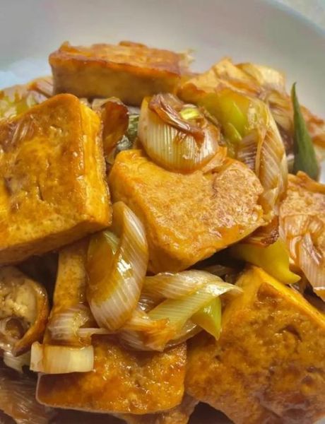 大葱炒豆腐怎么做_大葱炒豆腐先放葱还是先放豆腐-第1张图片-山城妙识