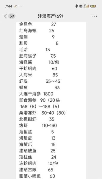 今日海鲜价格查询_海鲜价格网实时行情-第2张图片-山城妙识