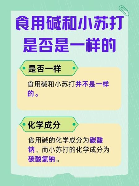 食用碱是淀粉吗_食用碱和淀粉的区别-第2张图片-山城妙识