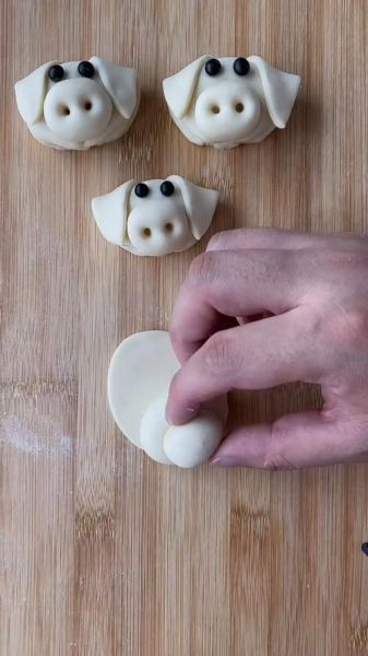 小猪馒头怎么做_小猪馒头花样造型教程-第3张图片-山城妙识 小猪馒头怎么做_小猪馒头花样造型教程-第3张图片-山城妙识