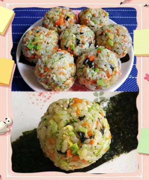 五彩饭团怎么做_五彩饭团配菜有哪些-第1张图片-山城妙识