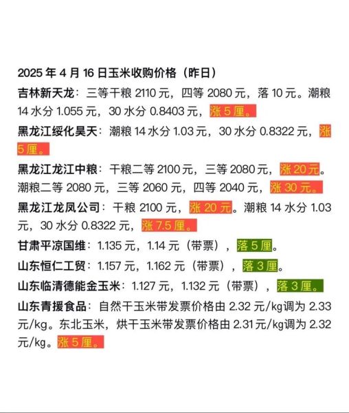 山东玉米价格最新行情_今日山东玉米多少钱一斤-第3张图片-山城妙识 山东玉米价格最新行情_今日山东玉米多少钱一斤-第3张图片-山城妙识