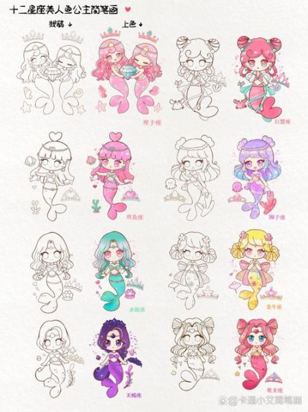 十二星座少女简笔画教程_怎么画简单又好看-第3张图片-山城妙识 十二星座少女简笔画教程_怎么画简单又好看-第3张图片-山城妙识