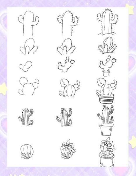 仙人掌简笔画怎么画_可爱仙人掌图片教程-第3张图片-山城妙识 仙人掌简笔画怎么画_可爱仙人掌图片教程-第3张图片-山城妙识