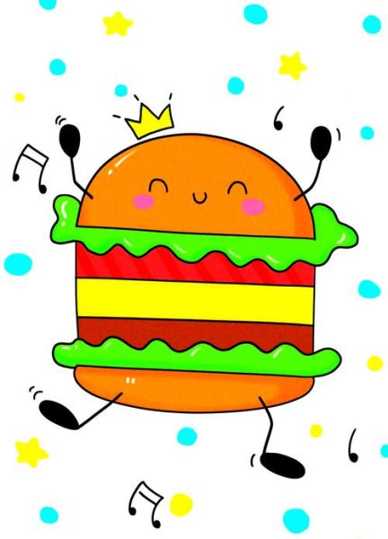 卡通汉堡简笔画怎么画_卡通汉堡简笔画教程-第1张图片-山城妙识 卡通汉堡简笔画怎么画_卡通汉堡简笔画教程-第1张图片-山城妙识