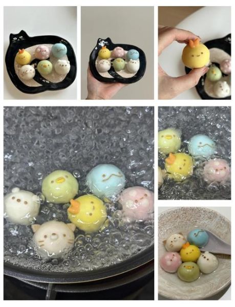 五彩汤圆怎么煮不破皮_五彩汤圆的做法步骤-第2张图片-山城妙识