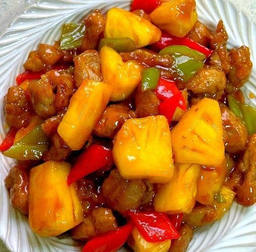 菠萝咕咾肉家常做法_为什么肉要先腌再炸-第1张图片-山城妙识