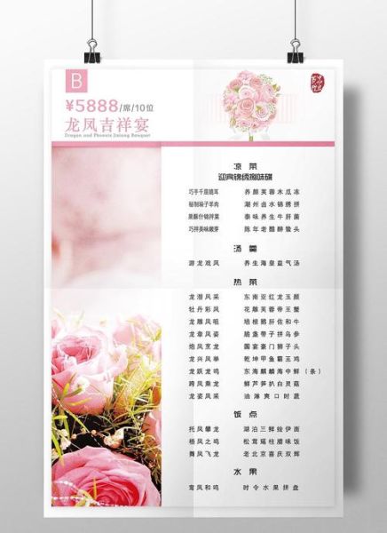 婚宴菜单菜名寓意_婚宴菜单价格怎么定-第3张图片-山城妙识
