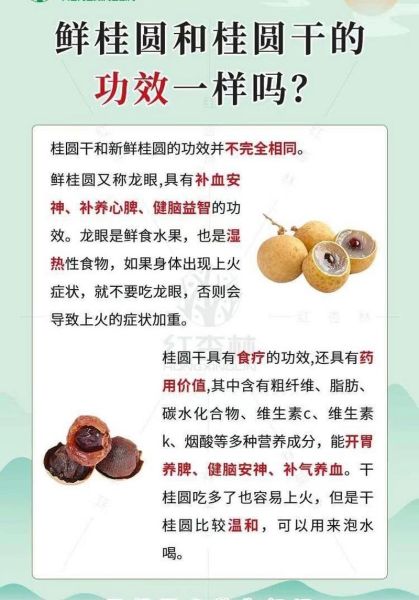 龙眼肉和桂圆是一种东西吗_区别与功效-第3张图片-山城妙识