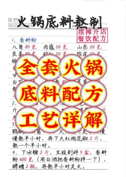 重庆老火锅底料香料配方_正宗做法揭秘-第1张图片-山城妙识 重庆老火锅底料香料配方_正宗做法揭秘-第1张图片-山城妙识