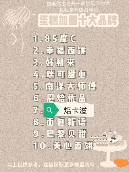 蛋糕加盟店10大品牌有哪些_如何选择靠谱品牌-第1张图片-山城妙识 蛋糕加盟店10大品牌有哪些_如何选择靠谱品牌-第1张图片-山城妙识