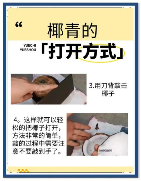 椰青怎么打开吃椰肉_椰青开壳取肉技巧-第1张图片-山城妙识