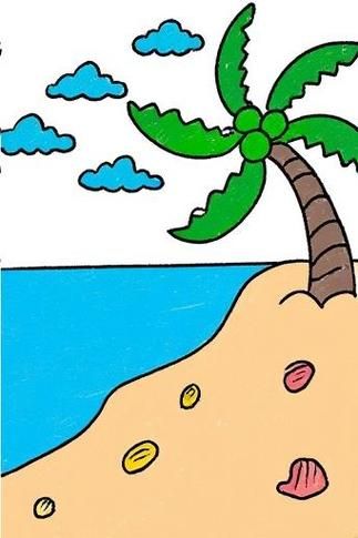 椰子树简笔画彩色_怎么画好看-第2张图片-山城妙识 椰子树简笔画彩色_怎么画好看-第2张图片-山城妙识