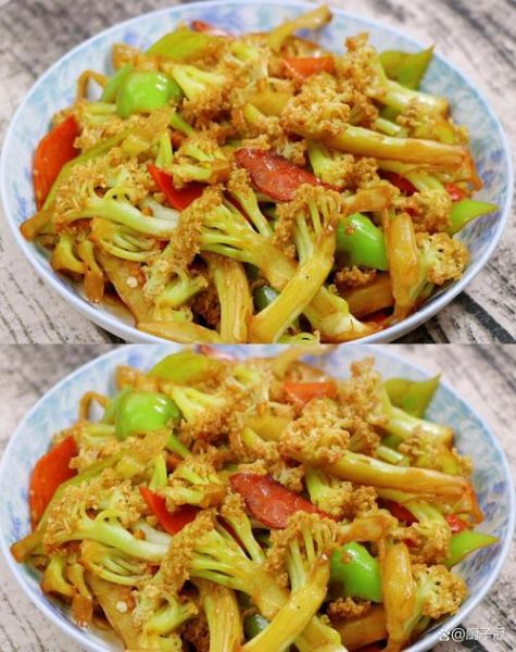 菜花炒肉怎么做_菜花炒肉焯水还是不焯水-第3张图片-山城妙识