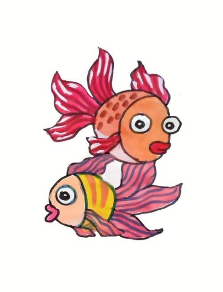 鱼图片简笔画涂色_怎么画好看-第3张图片-山城妙识
