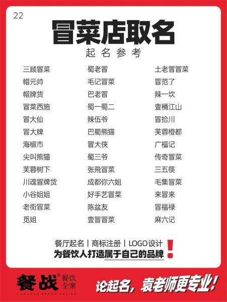 餐饮公司名字大全_如何取一个特色又吸睛的店名-第3张图片-山城妙识 餐饮公司名字大全_如何取一个特色又吸睛的店名-第3张图片-山城妙识
