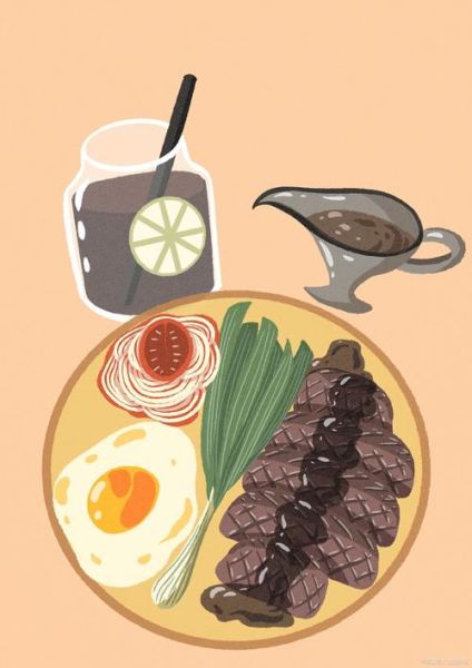 牛排怎么画_牛排简笔画步骤-第3张图片-山城妙识 牛排怎么画_牛排简笔画步骤-第3张图片-山城妙识