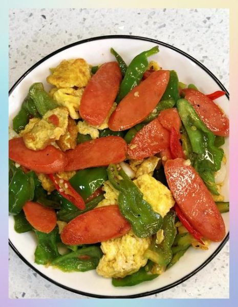 青椒炒火腿怎么炒好吃_青椒炒火腿家常做法-第2张图片-山城妙识