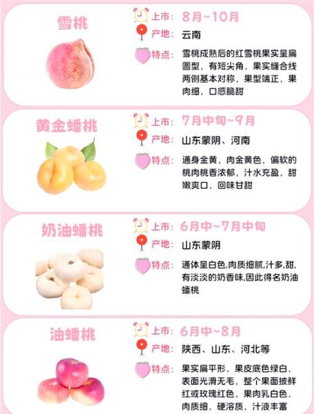 桃子品种有哪些_水蜜桃和油桃哪个更甜-第1张图片-山城妙识
