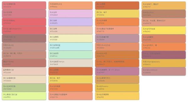马卡龙色卡对照表rgb_如何调出柔和粉色-第3张图片-山城妙识 马卡龙色卡对照表rgb_如何调出柔和粉色-第3张图片-山城妙识