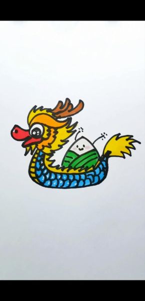 龙舟简笔画怎么画_龙舟简笔画步骤-第1张图片-山城妙识 龙舟简笔画怎么画_龙舟简笔画步骤-第1张图片-山城妙识