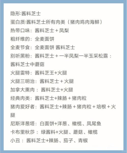 披萨制作配料有哪些_披萨配料怎么搭配才好吃-第2张图片-山城妙识