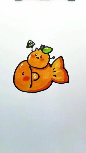 锦鲤图片卡通_怎么画简单又好看-第2张图片-山城妙识