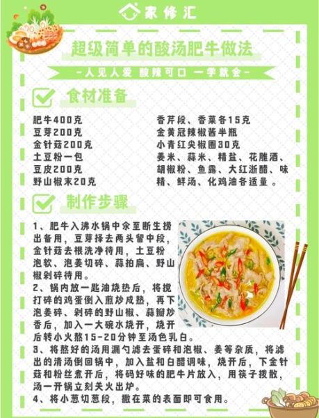 酸汤肥牛的配菜都放哪些_酸汤肥牛配菜清单-第2张图片-山城妙识