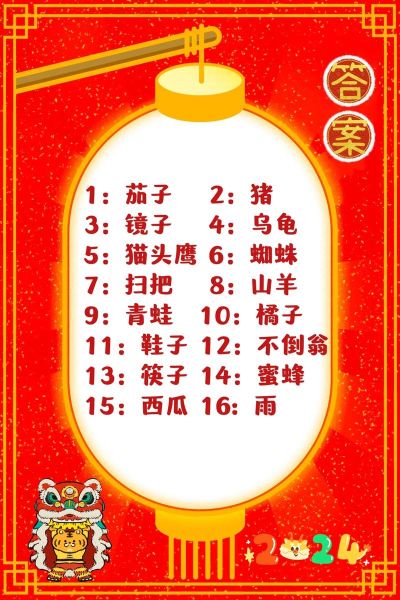 元宵节灯谜大全及答案_有哪些经典灯谜-第2张图片-山城妙识 元宵节灯谜大全及答案_有哪些经典灯谜-第2张图片-山城妙识