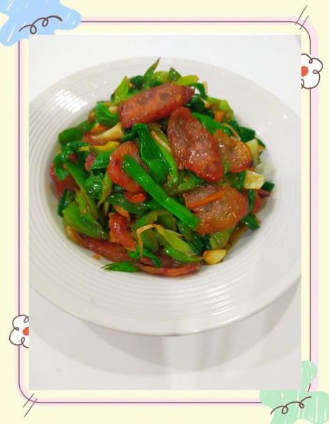蒜苗炒腊肠怎么炒好吃_腊肠炒蒜苗的做法窍门-第3张图片-山城妙识 蒜苗炒腊肠怎么炒好吃_腊肠炒蒜苗的做法窍门-第3张图片-山城妙识