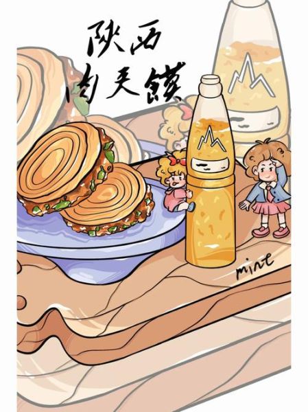 肉夹馍简笔画怎么画_肉夹馍简笔画步骤-第1张图片-山城妙识