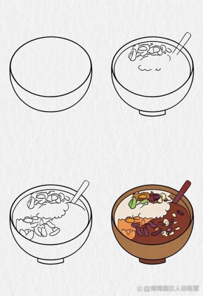 腊八粥卡通图片怎么画_腊八粥卡通简笔画教程-第2张图片-山城妙识 腊八粥卡通图片怎么画_腊八粥卡通简笔画教程-第2张图片-山城妙识
