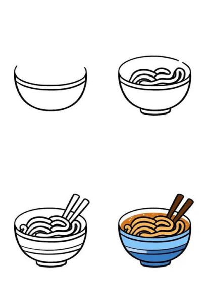 面条简笔画怎么画_面条简笔画图片大全-第1张图片-山城妙识 面条简笔画怎么画_面条简笔画图片大全-第1张图片-山城妙识