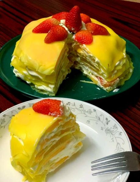 芒果千层蛋糕怎么做_芒果千层蛋糕需要哪些材料-第1张图片-山城妙识