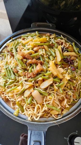 豆角蒸面怎么做_家庭做法步骤详解-第2张图片-山城妙识