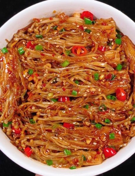 爆辣金针菇做法家庭版_金针菇怎么做好吃又辣-第1张图片-山城妙识 爆辣金针菇做法家庭版_金针菇怎么做好吃又辣-第1张图片-山城妙识