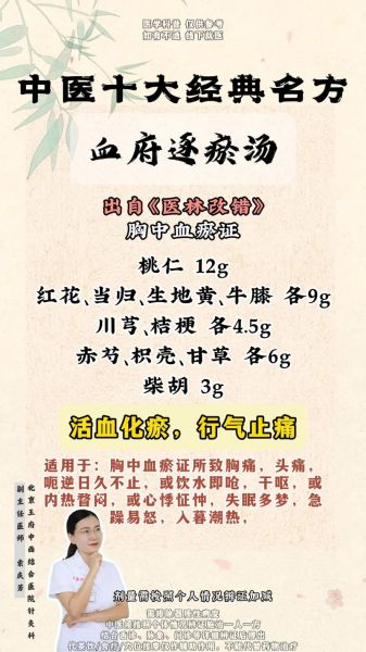血府逐瘀汤的功效与作用_血府逐瘀汤适合什么人-第3张图片-山城妙识