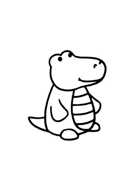 鳄鱼简笔画怎么画_鳄鱼图片简笔画教程-第1张图片-山城妙识