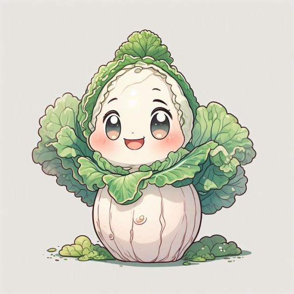 大白菜卡通图片怎么画_大白菜卡通图片素材哪里找-第2张图片-山城妙识