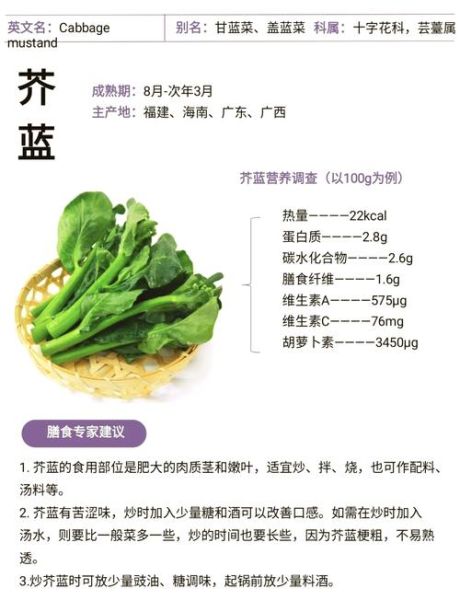 芥蓝的营养价值_芥蓝的功效与作用-第1张图片-山城妙识