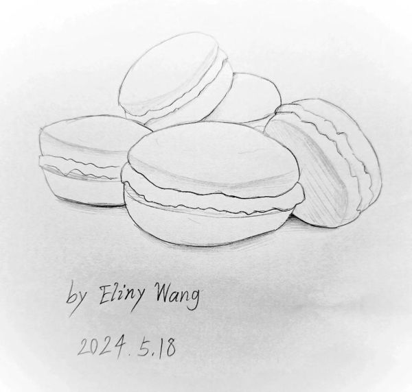 马卡龙简笔画怎么画_马卡龙简笔画步骤-第1张图片-山城妙识