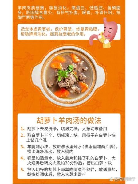 胡萝卜羊肉汤怎么做_胡萝卜羊肉汤的功效-第2张图片-山城妙识