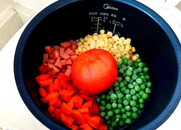 电饭煲五彩饭怎么做_电饭煲五彩饭的做法步骤-第3张图片-山城妙识