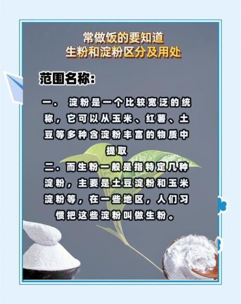 淀粉和生粉的区别_生粉可以代替淀粉吗-第3张图片-山城妙识 淀粉和生粉的区别_生粉可以代替淀粉吗-第3张图片-山城妙识