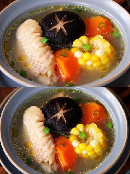 玉米胡萝卜香菇鸡汤怎么做_炖多久才最鲜-第1张图片-山城妙识