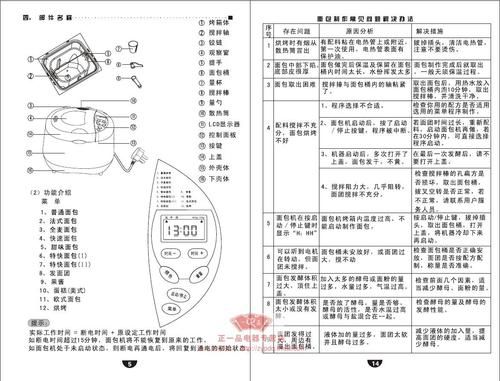 东菱面包机说明书图解_东菱面包机怎么用-第2张图片-山城妙识