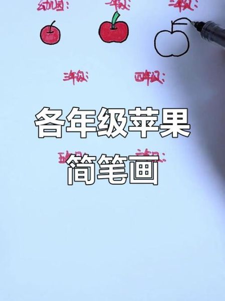 苹果简笔画怎么画_苹果简笔画步骤-第3张图片-山城妙识