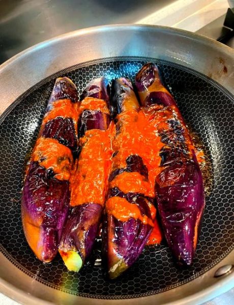 酱扒茄子不油炸的家常做法_茄子怎么做好吃又省油-第3张图片-山城妙识